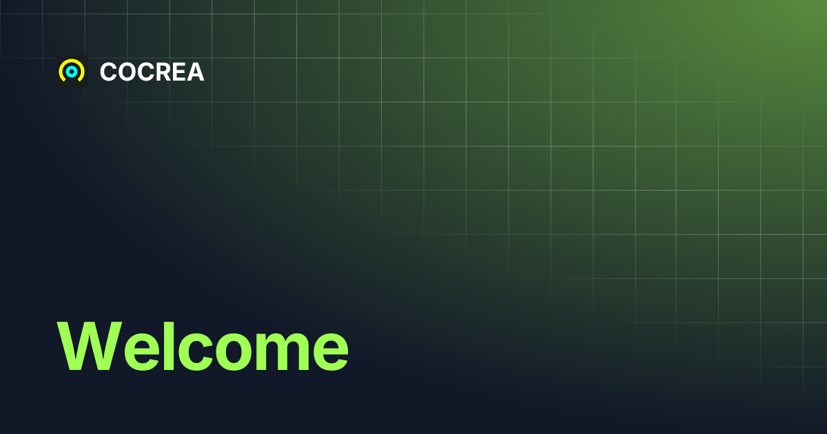 Welcome | COCREA