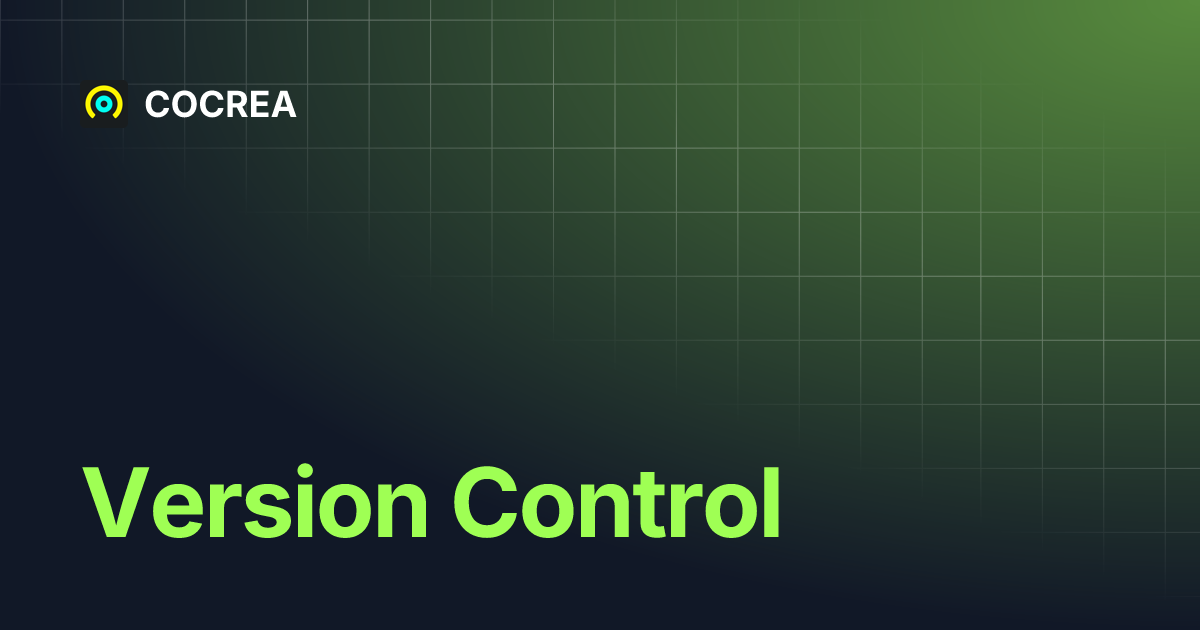 Version Control | COCREA