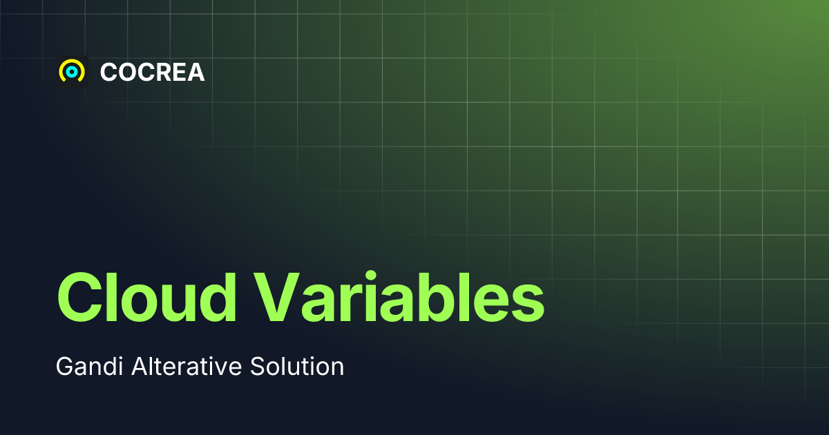 Cloud Variables | COCREA